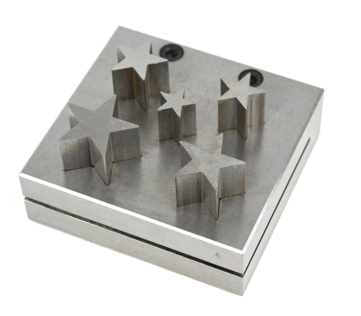 5 PC Star Shaped Disc Cutter Punch Tool Gold Silver Metal Charm Jewelry ...