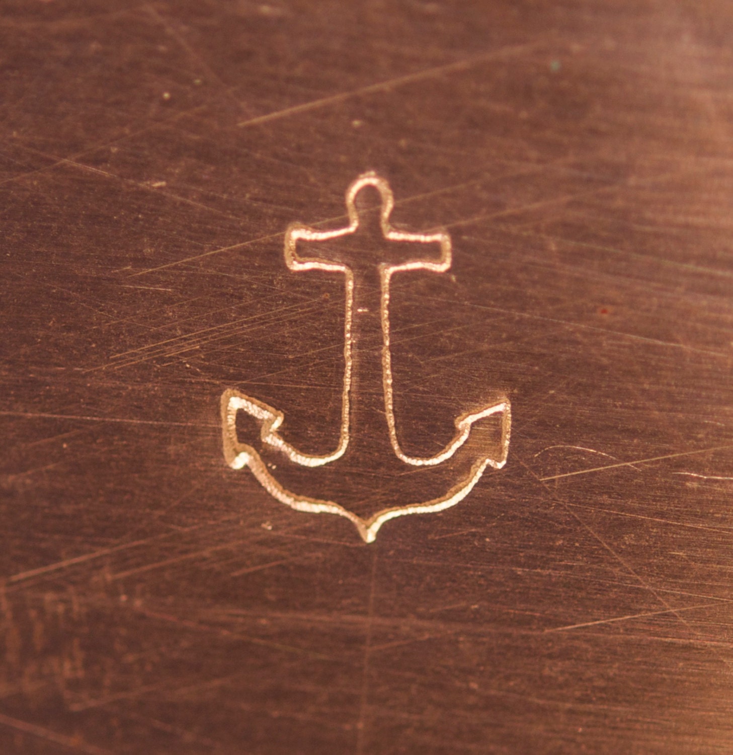 Anchor Steel Stamp 3/8" - 9.5mm Hardend Steel Hand Pressing Gold Silver ...