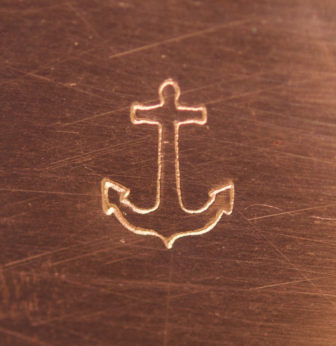 Anchor Steel Stamp 3/16 5mm Hardend Steel Hand Pressing Gold Silver ...