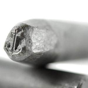 Anchor Steel Stamp 3/16" - 5mm Hardend Steel Hand Pressing Gold Silver ...