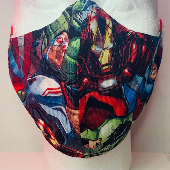 Mavel Family Face Mask Iron Man Hulk Captain America Mask | Etsy