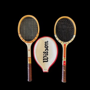 Vintage Wooden Tennis Racket Wilson Jack Kramer Autograph - Etsy
