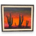 Vintage Desert Sunset Painting Colorful Southwestern - Etsy