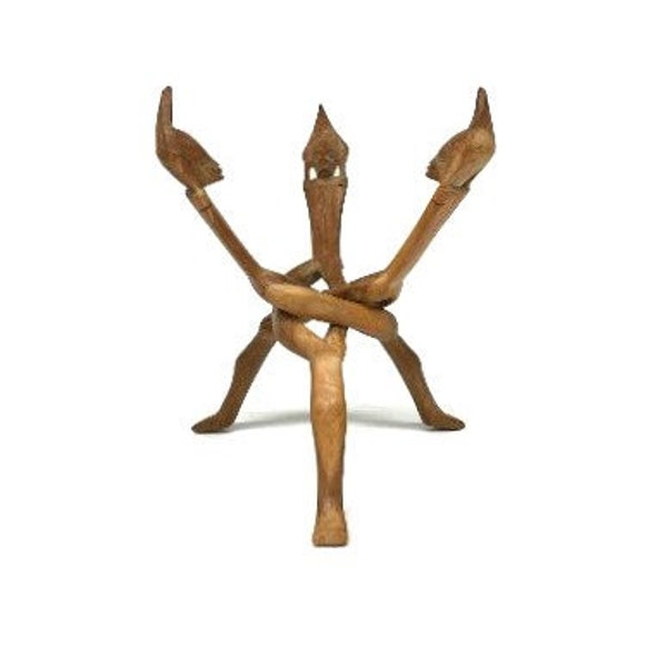 Carved Wood Stand - Etsy