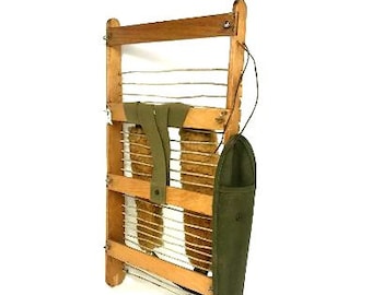 Vintage Wood Frame Backpack - Etsy