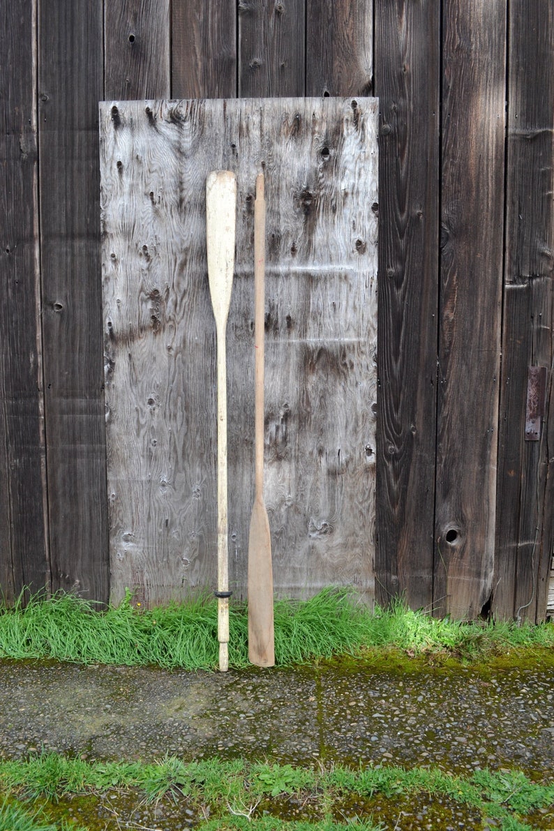 Vintage Boat Oars Pair Wooden Oars Boat Oars Weathered Boat - Etsy