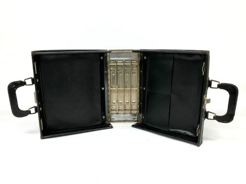 Vintage Leather Traveling Salesman Briefcase Leather - Etsy