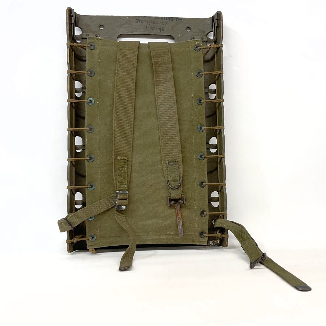 Vintage US Military Backpack Frame, Wood Backpack Frame, Cabin Decor ...