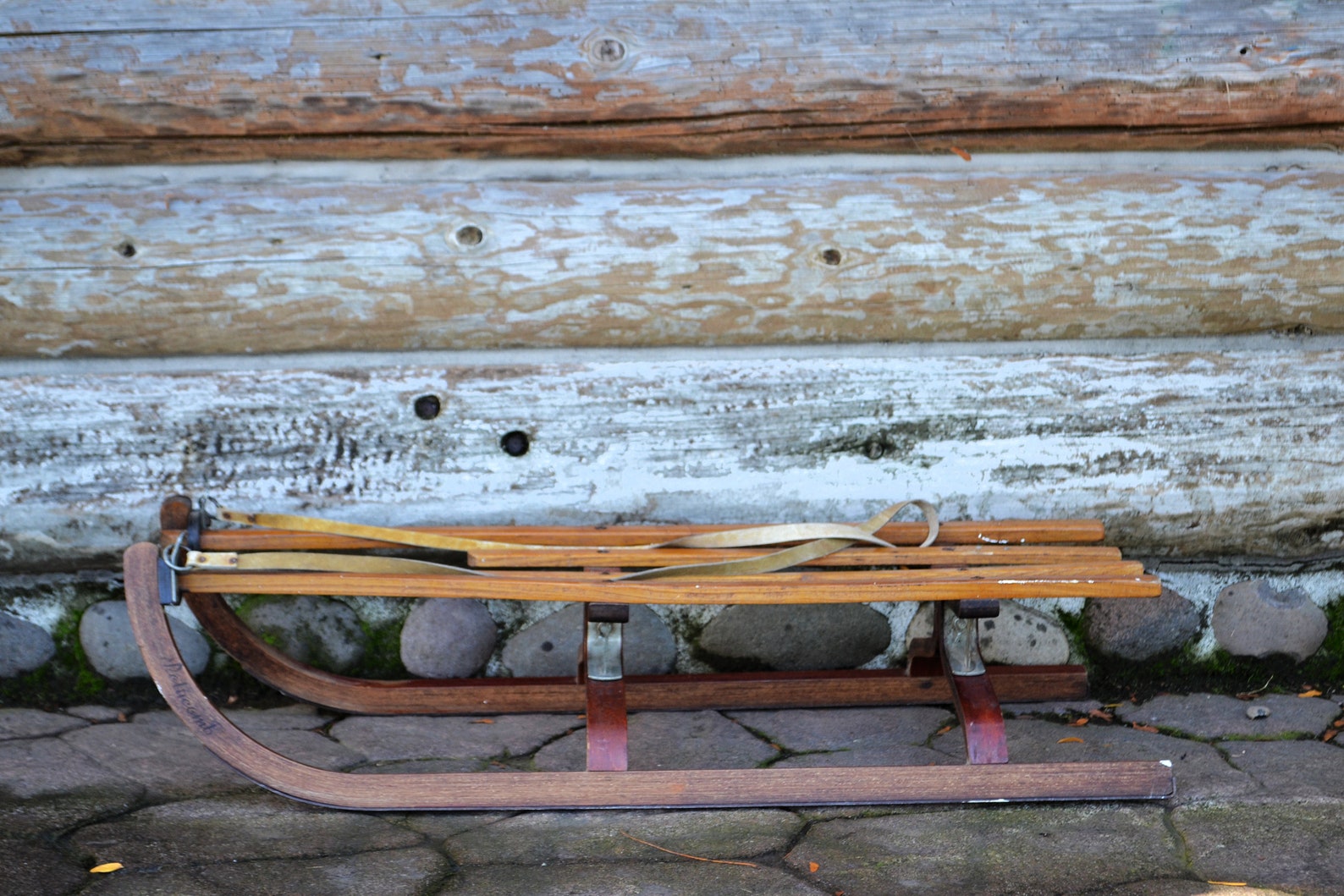 Vintage Sled Wooden Sled Snow Sled Polycomb Wood Snow Sled - Etsy