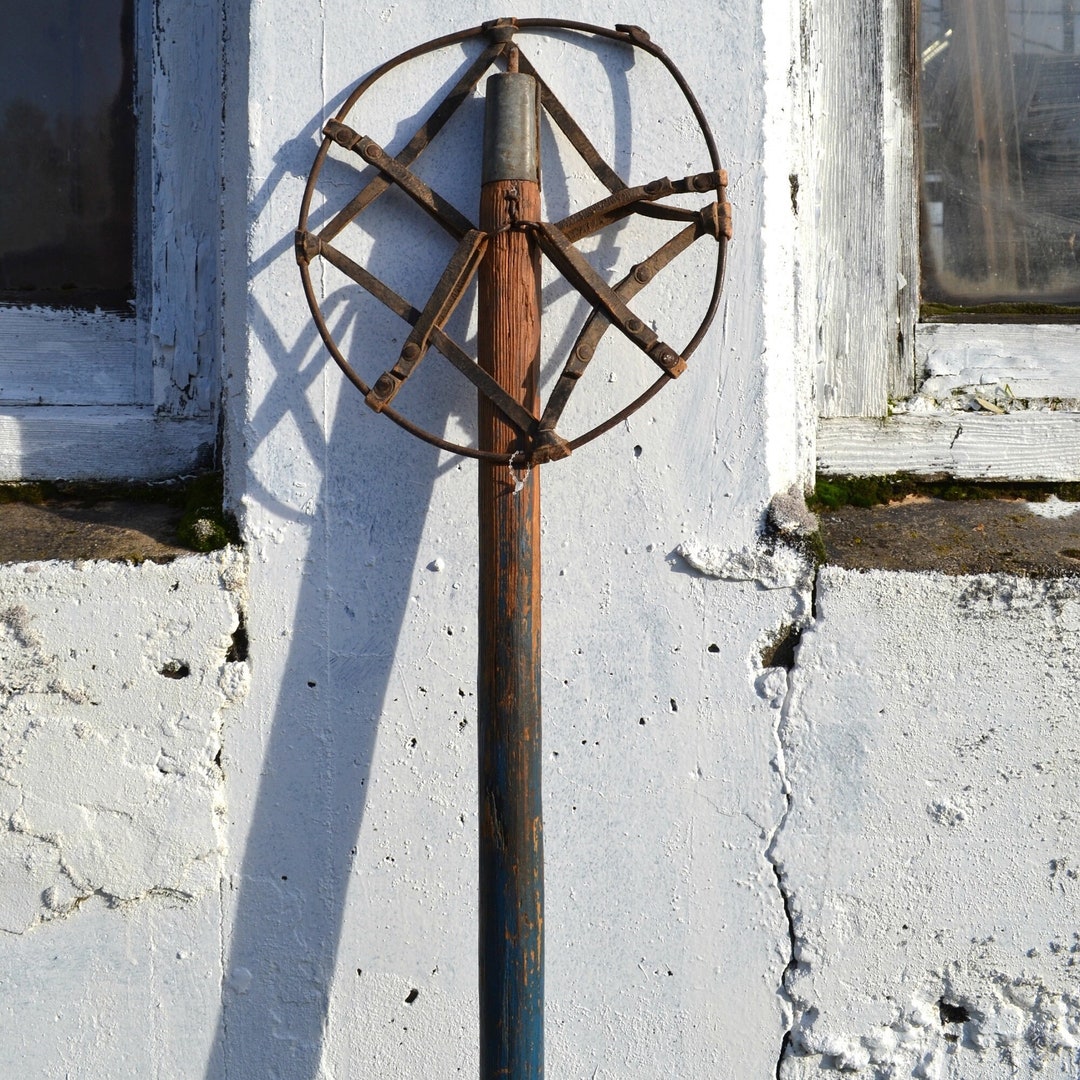 Large Vintage Wooden Ski Pole Rustic Cabin or Ski Lodge Decor ...