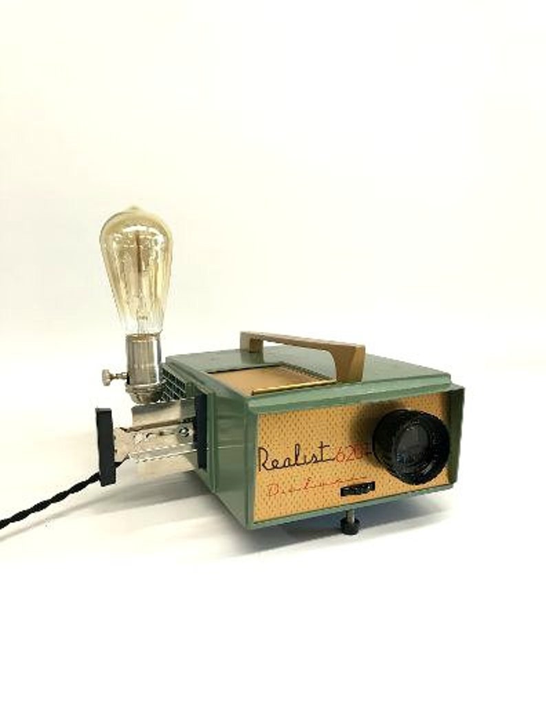 Vintage Mid Century Lamp Slide Projector Realist Deluxe - Etsy