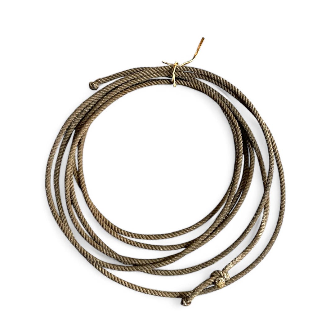 Vintage Western Rope Lasso Lariat - Cowboy Cabin and Lodge Wall Decor ...