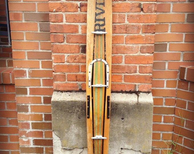 Vintage Water Ski Coat Rack Riviera Cleats Boat Lake Beach Wall Decor ...