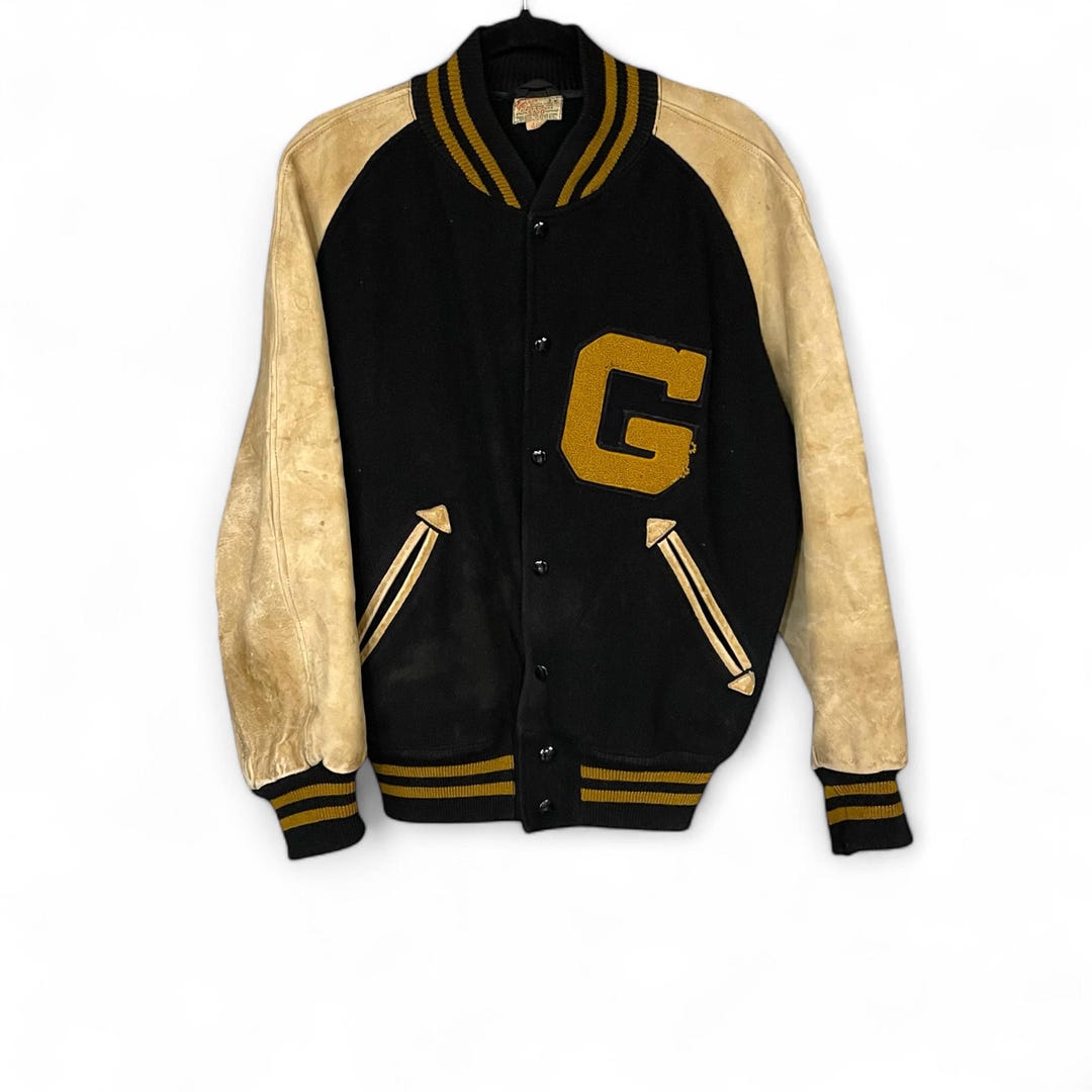 Vintage Letterman Jacket - Classic Varsity Style, Letter G, Gopher ...