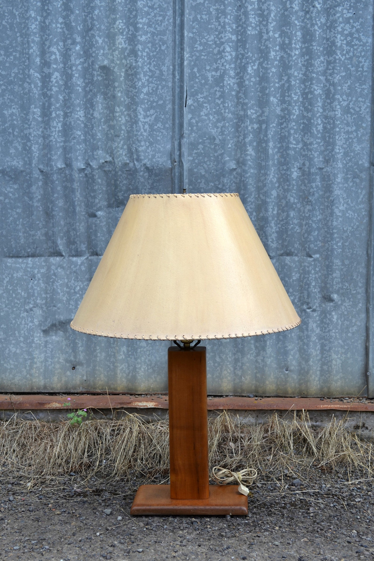 Vintage Wood Lamp Solid Wood Lamp Rustic Table Lamp Beach - Etsy