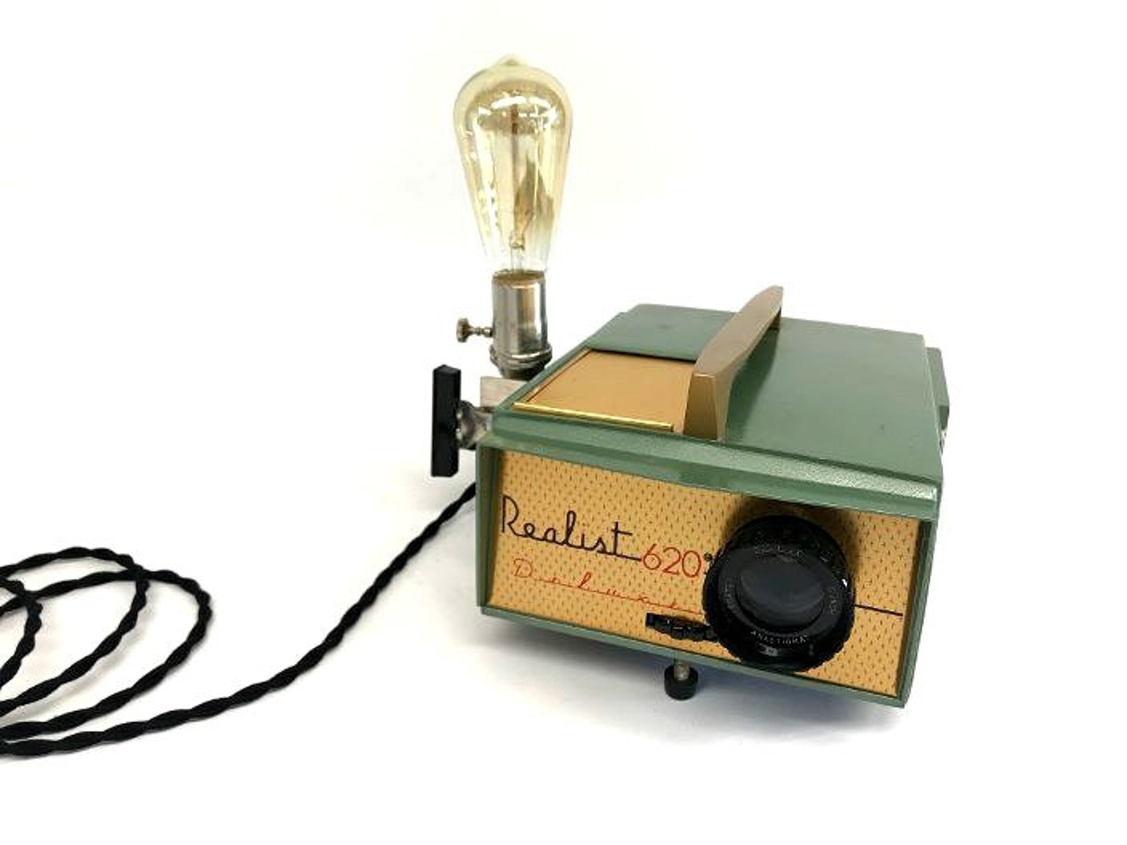 Vintage Mid Century Lamp Slide Projector Realist Deluxe - Etsy
