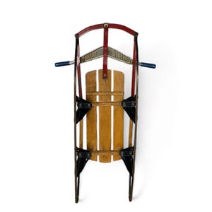 Vintage Wooden Sled - Gladding Champion Fastback With Metal Handles ...