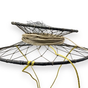 Vintage Large Ring Crab Trap - Collapsible Beach House Decor, Seafood ...