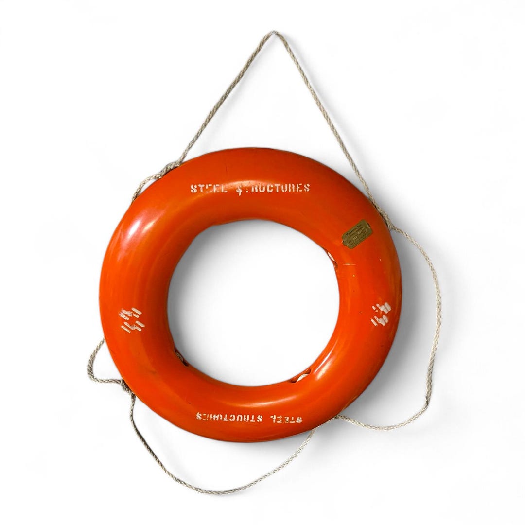 Vintage 70s Life Preserver Buoy - the B.F. Goodrich Company, US Coast ...