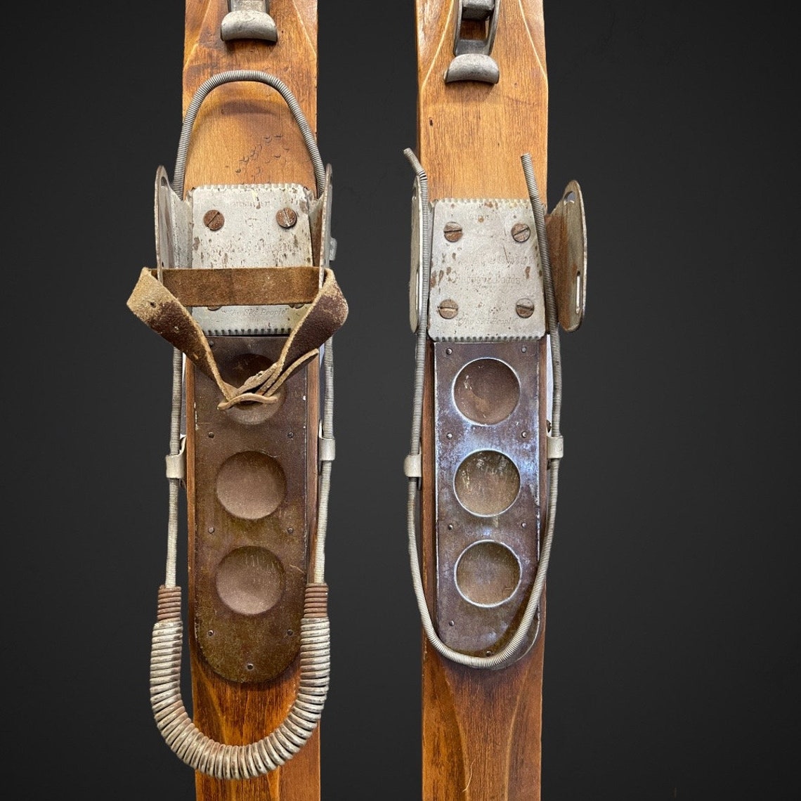 Vintage Snow Skis Pair Wooden Snow Skis Vintage Snow Skis - Etsy