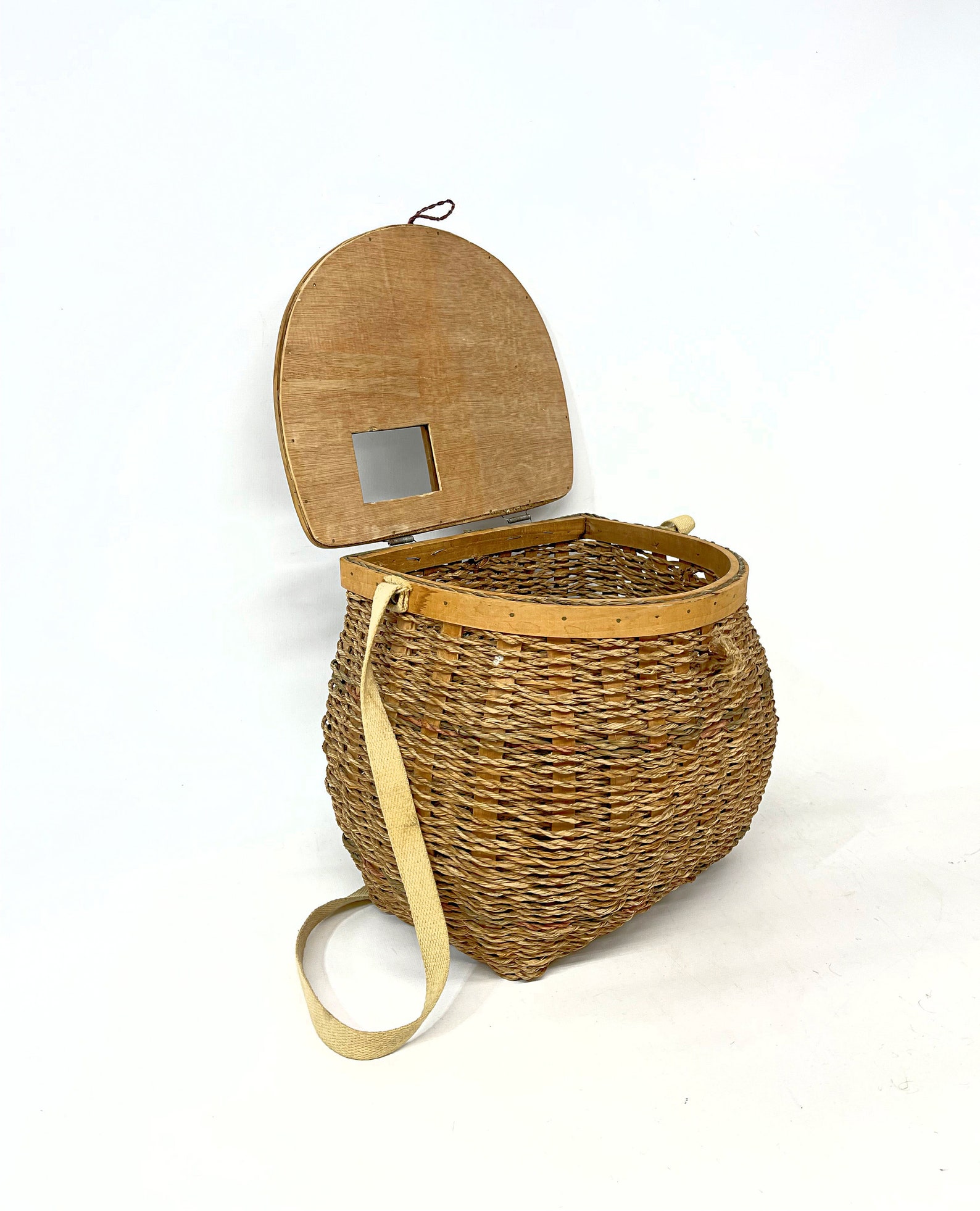 Vintage Fishing Creel, Fishing Basket, Fisherman Gift, Cabin Decor ...