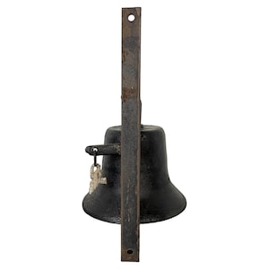 Vintage Cast Iron Dinner Bell - Large Heavy Duty Wall, Post Mount ...