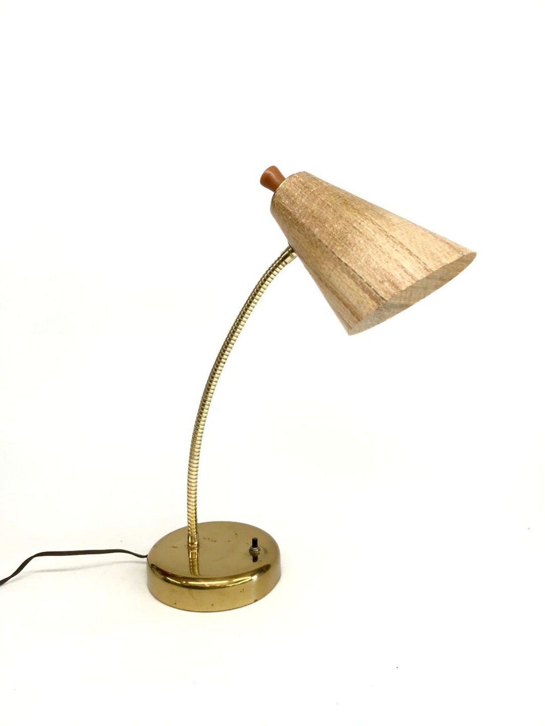 Mid Century Lamp Cone Lamp Vintage Table Lamp Vintage Desk - Etsy