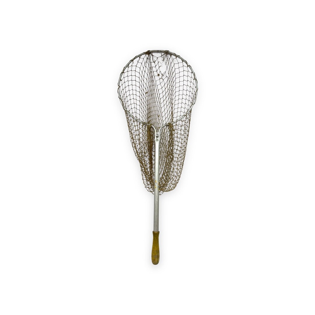 Vintage Fishing Net - Rustic Coastal Home Decoration, Fishing Gear for ...