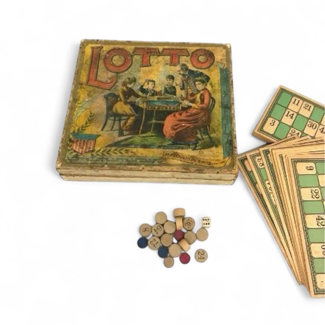 Vintage Lotto Board Game by Mcloughlin Bros, Antique the Game of Lotto ...