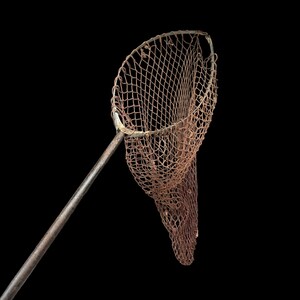 Vintage Fishing Net Fishing Hand Net Metal Fishing Net Pole - Etsy