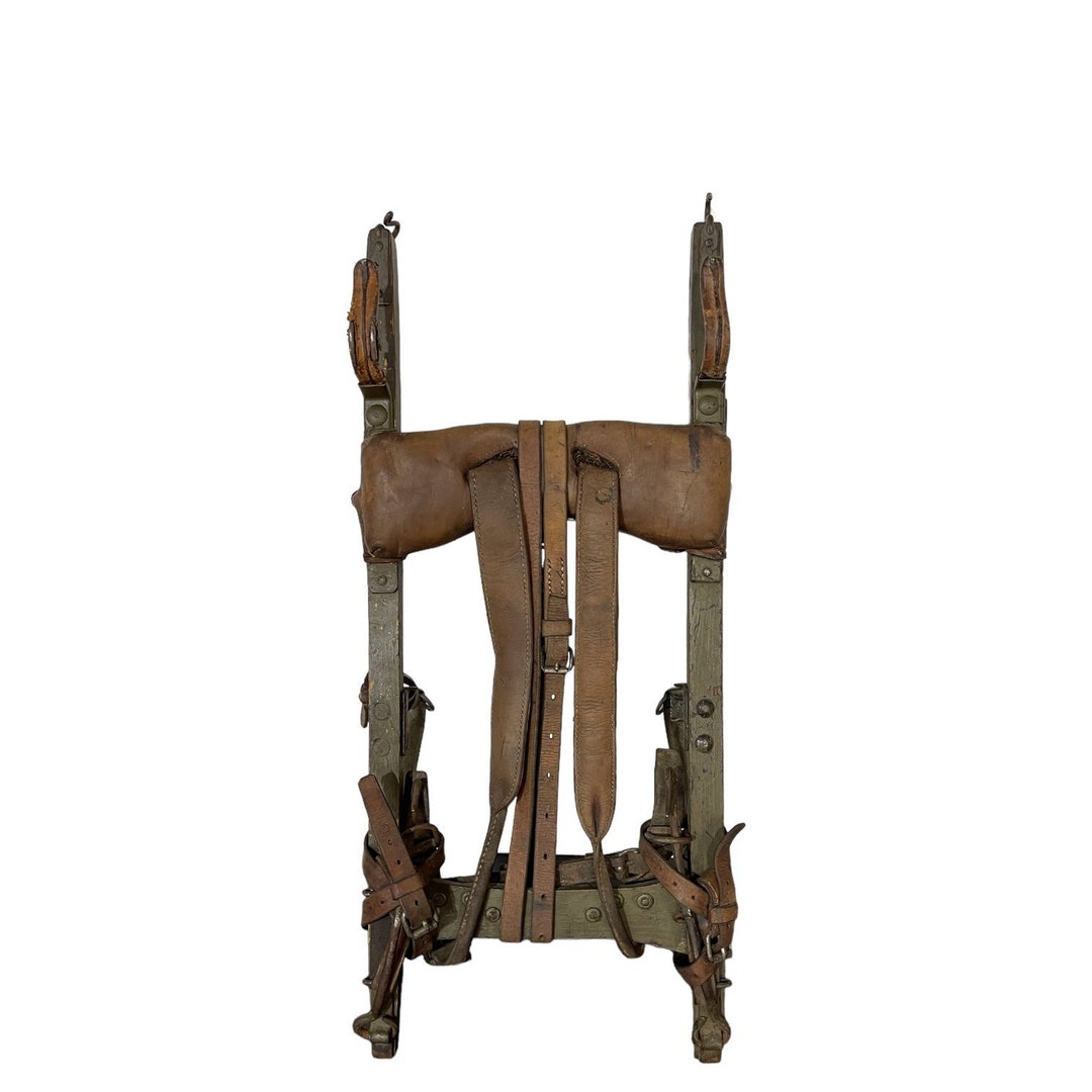 Vintage Military Wooden Packboard, Wood Backpack Frame, Swiss Military ...