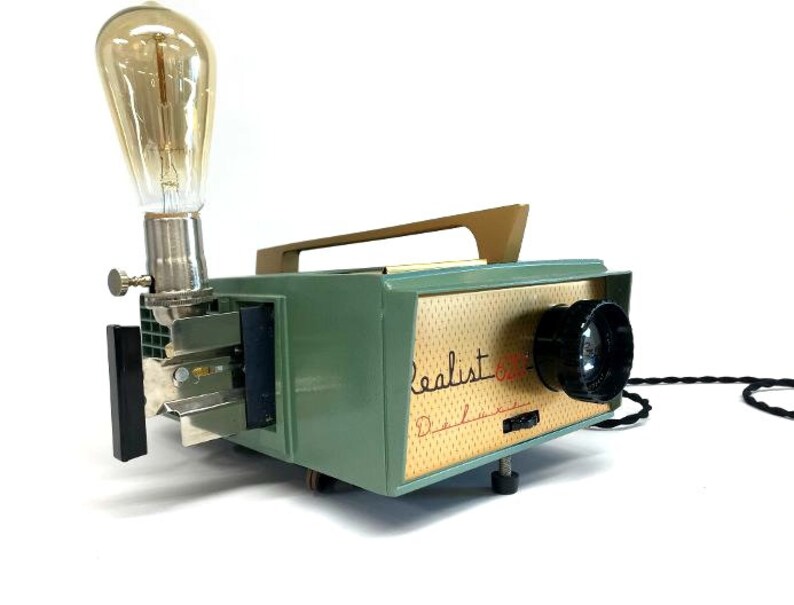 Vintage Mid Century Lamp Slide Projector Realist Deluxe - Etsy