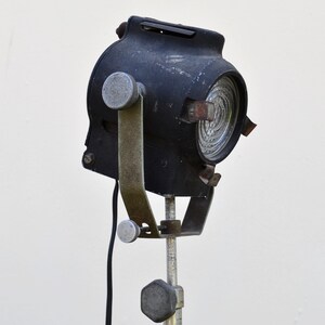 Vintage Theater Stage Spotlight by Cycon - Industrial Tripod Lighting ...