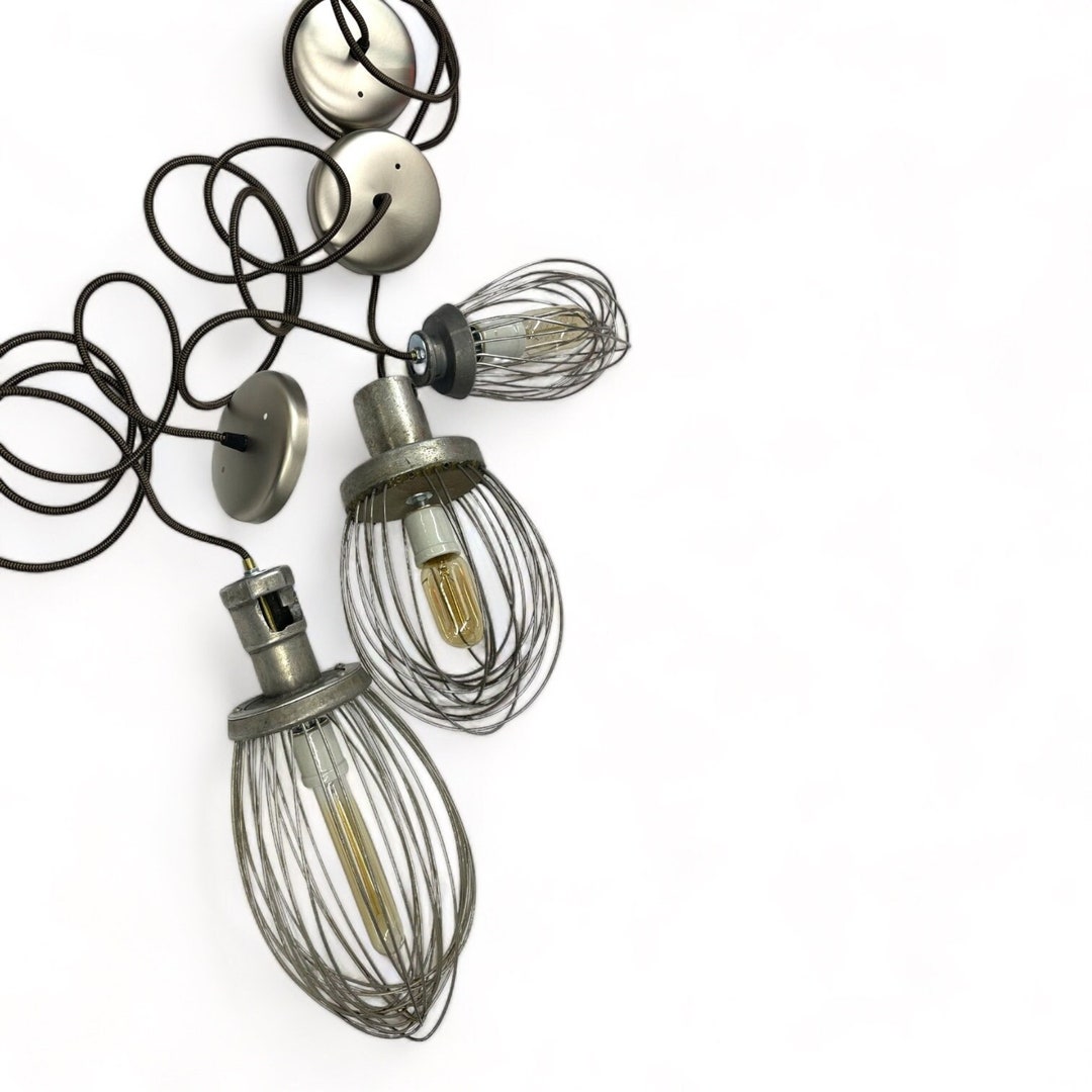 Vintage Hobart Whisks Lights Set of 3, Industrial Bakery or Restaurant ...