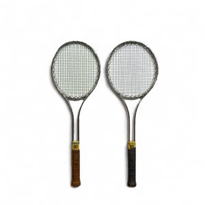 Vintage Wilson T2000 Tennis Rackets - Steel Racket Pair, Game Room Wall ...