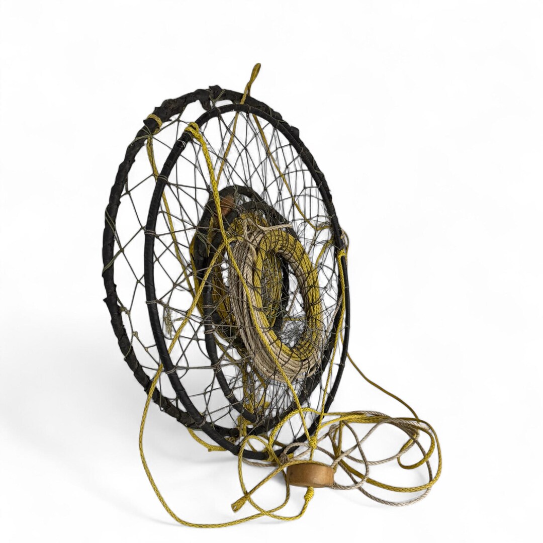 Vintage Ring Crab Trap Pair – Nautical Coastal Wall Decor - Etsy