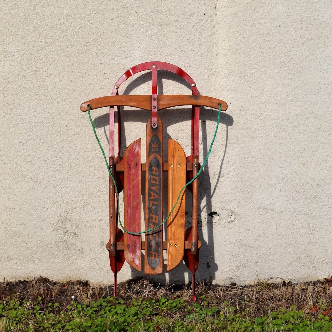 Vintage Royal Racer Wooden Sled - Cabin Ski Lodge Decor - Etsy