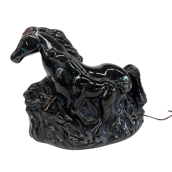 Ceramic Horse Tv Lamp - Etsy