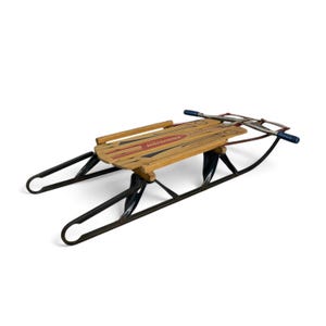 Vintage Wooden Sled - Gladding Champion Fastback With Metal Handles ...