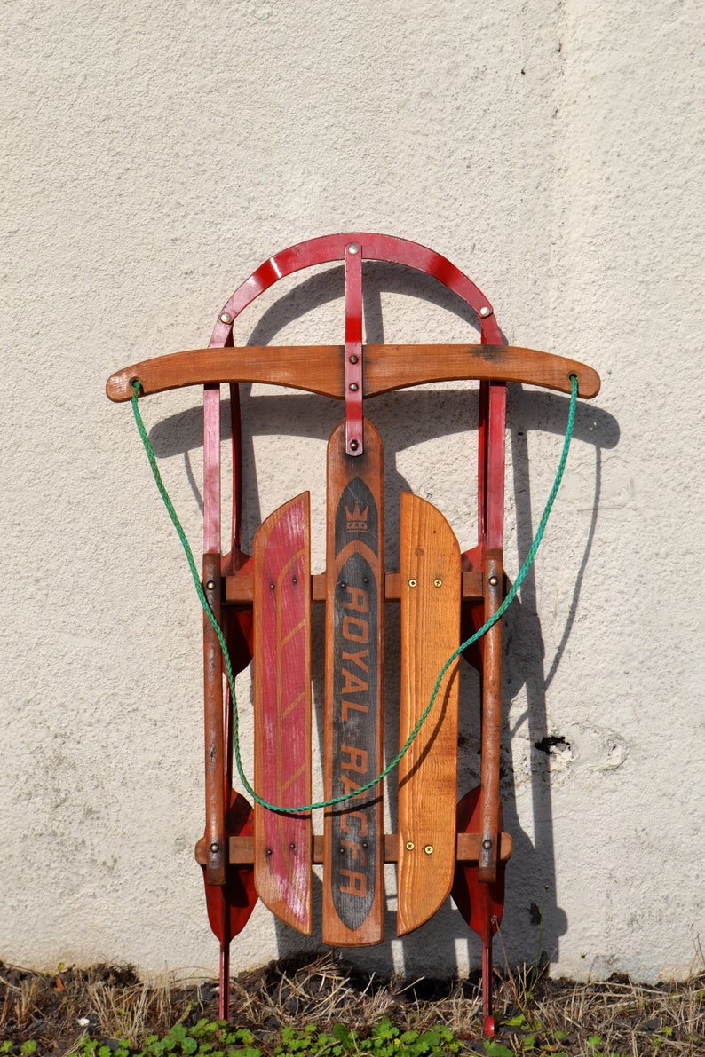 Vintage Sled Wooden Sled Snow Sled Royal Racer Sled Cabin - Etsy