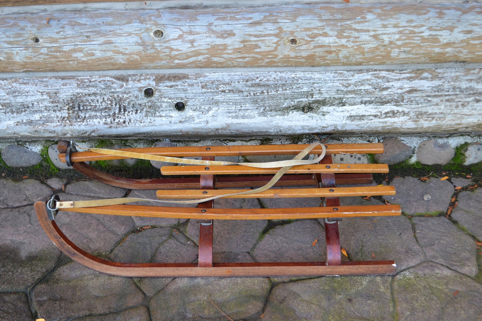 Vintage Sled Wooden Sled Snow Sled Polycomb Wood Snow Sled - Etsy