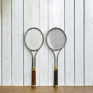 Vintage Wilson T2000 Tennis Rackets - Steel Racket Pair, Game Room Wall ...