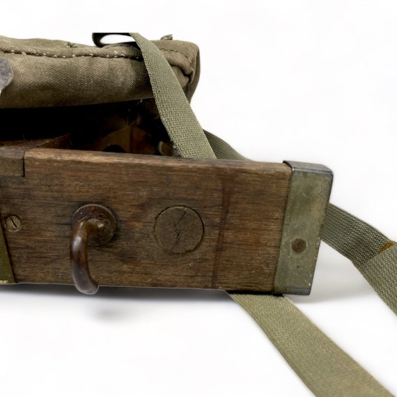 Vintage US Forest Service Wood Packboard, Wooden Back… - Gem