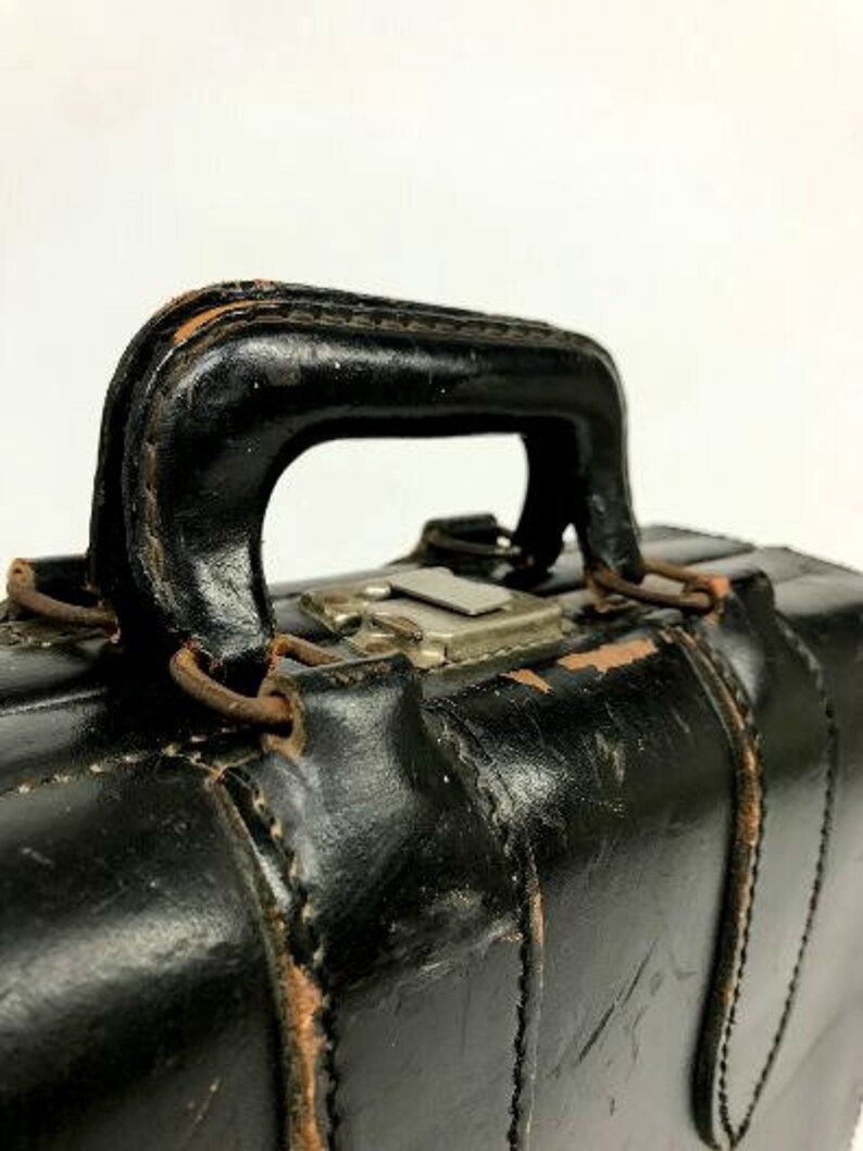 Vintage Leather Traveling Salesman Briefcase Leather - Etsy