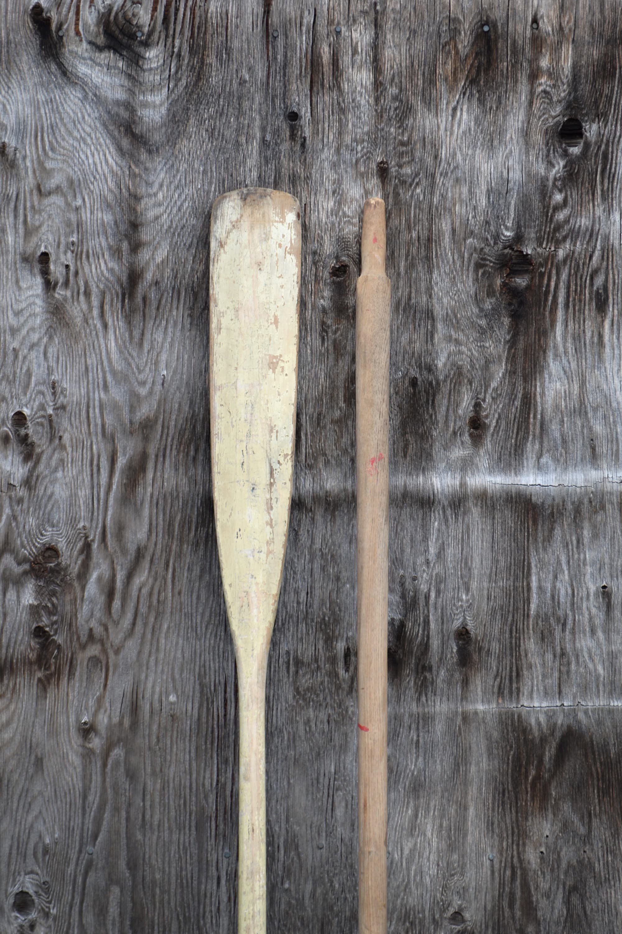 Vintage Boat Oars Pair Wooden Oars Boat Oars Weathered | Etsy