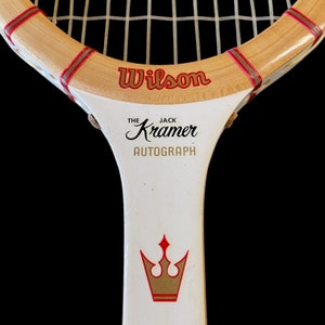Vintage Wooden Tennis Racket Wilson Jack Kramer Autograph - Etsy