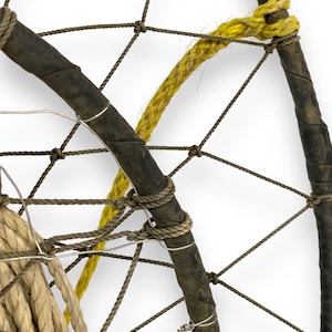 Vintage Large Ring Crab Trap - Collapsible Beach House Decor, Seafood ...