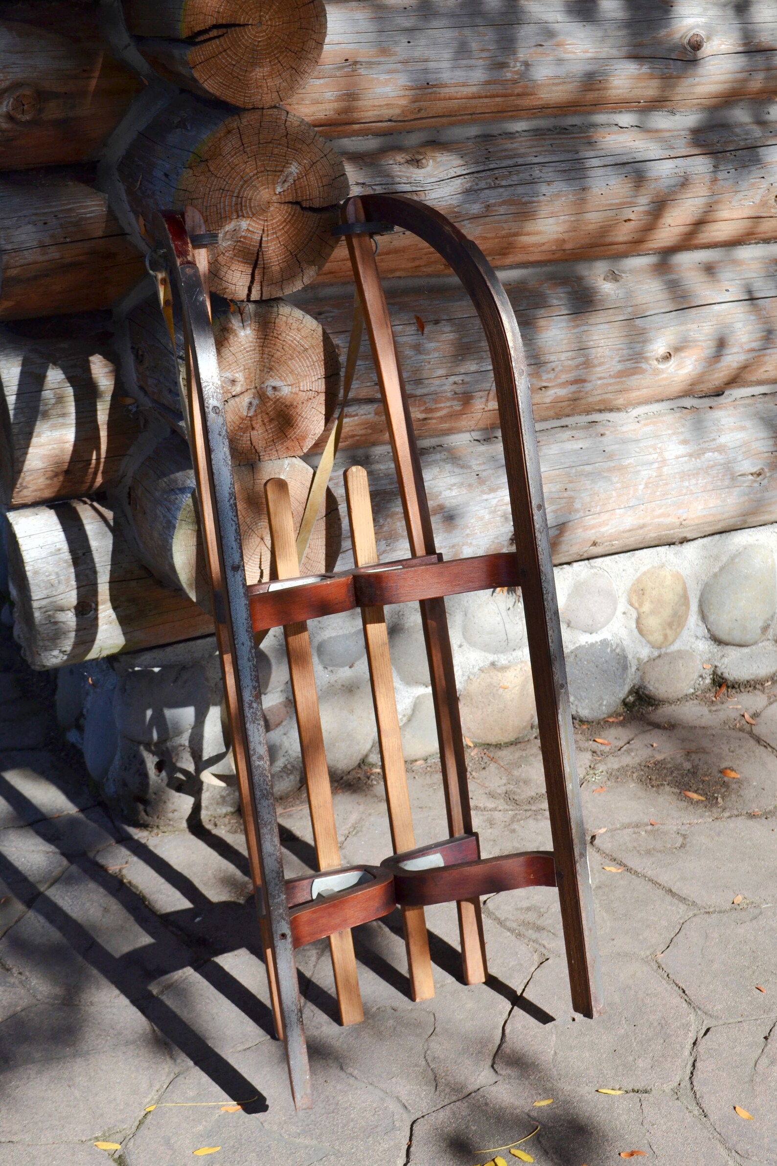 Vintage Sled Wooden Sled Snow Sled Polycomb Wood Snow Sled - Etsy