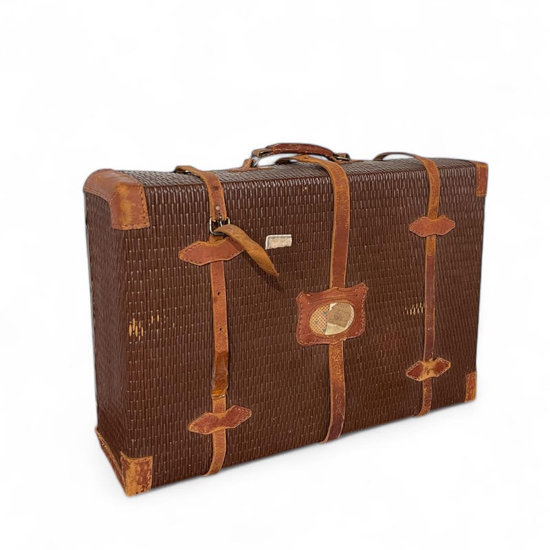 Rattan Suitcase - Etsy