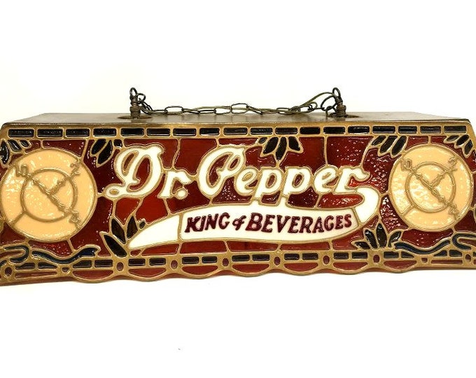 Vintage Dr Pepper Pool Table Light, Billiard Light, Game Room Decor ...